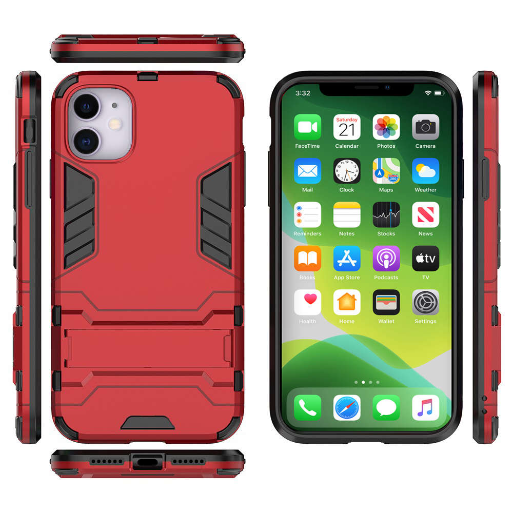 Slim Armour Tough Shockproof Case for Apple iPhone 11 (Red)